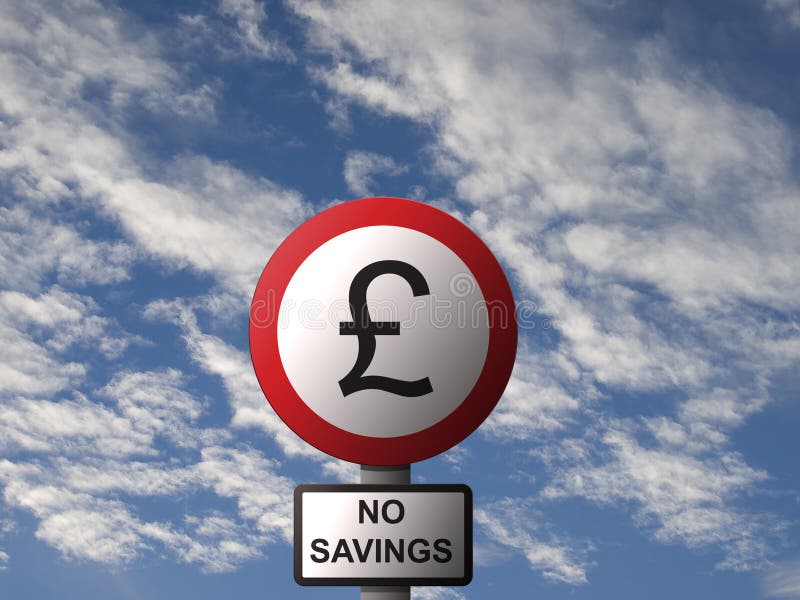 No Savings stock image. Image of pension, rate, road - 14952259