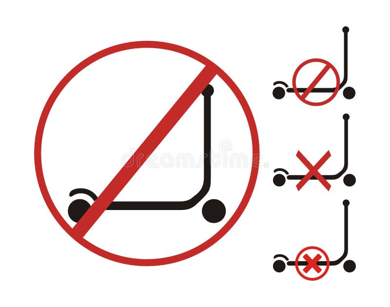 Forbidden Scooters Icon Can Be Used For Web, Logo, Mobile App, UI UX ...