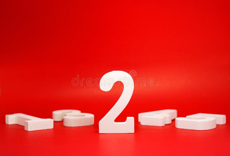 No. 2 Second on Red Background with Copy Space - Number 2 Assistant ...