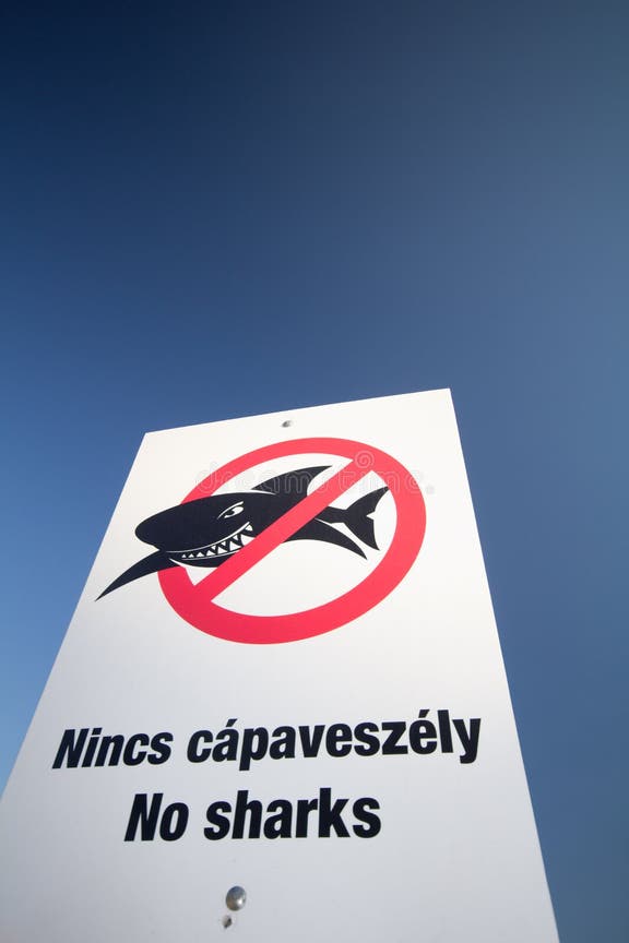 No sharks stock image. Image of animal, great, sign, dont - 26399095