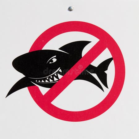 No sharks stock image. Image of sign, stop, swimming - 31761927