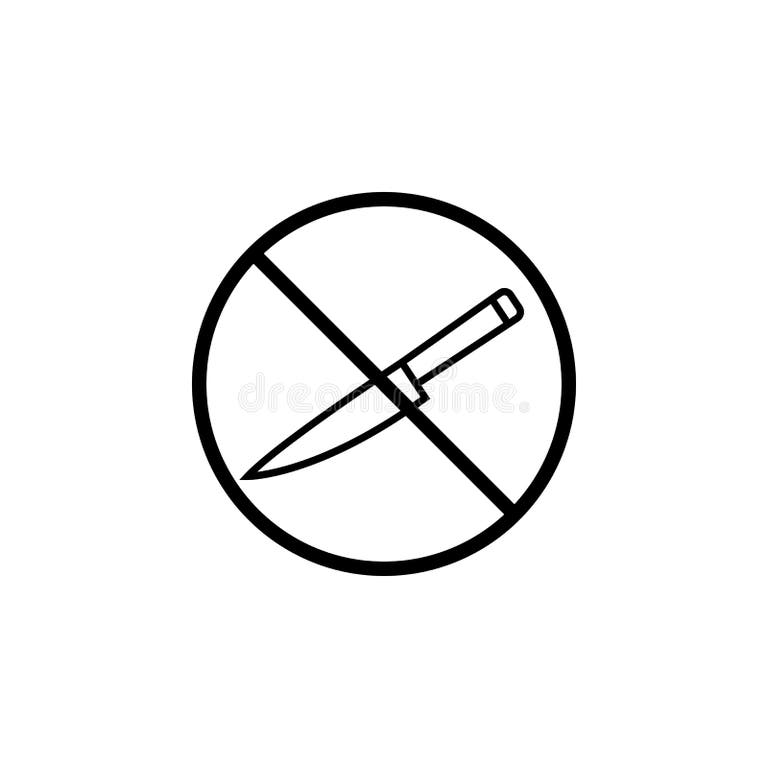 No Sharp Object Sign Stock Illustrations – 449 No Sharp Object Sign ...