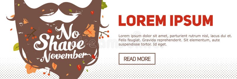 No shave november banner stock illustration. Illustration of banner ...