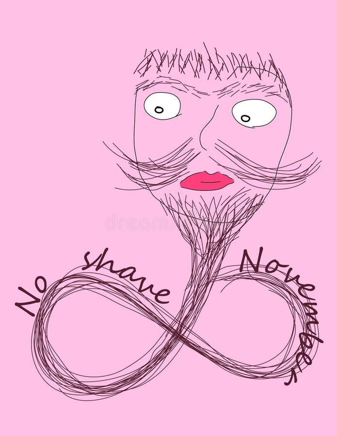No shave November stock illustration. Illustration of raise - 126133459