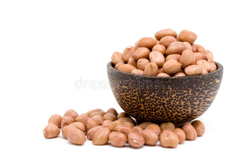 No Shell Dry Peanut in Sack Stock Image - Image of macro, background ...