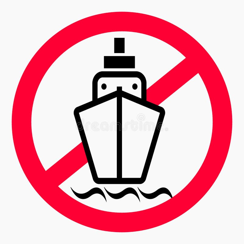 No ships stock vector. Illustration of stop, ship, shipping - 263260523