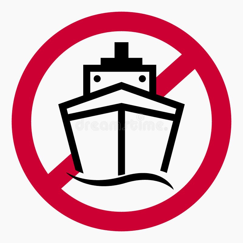 No ships stock vector. Illustration of sign, vacation - 263260537