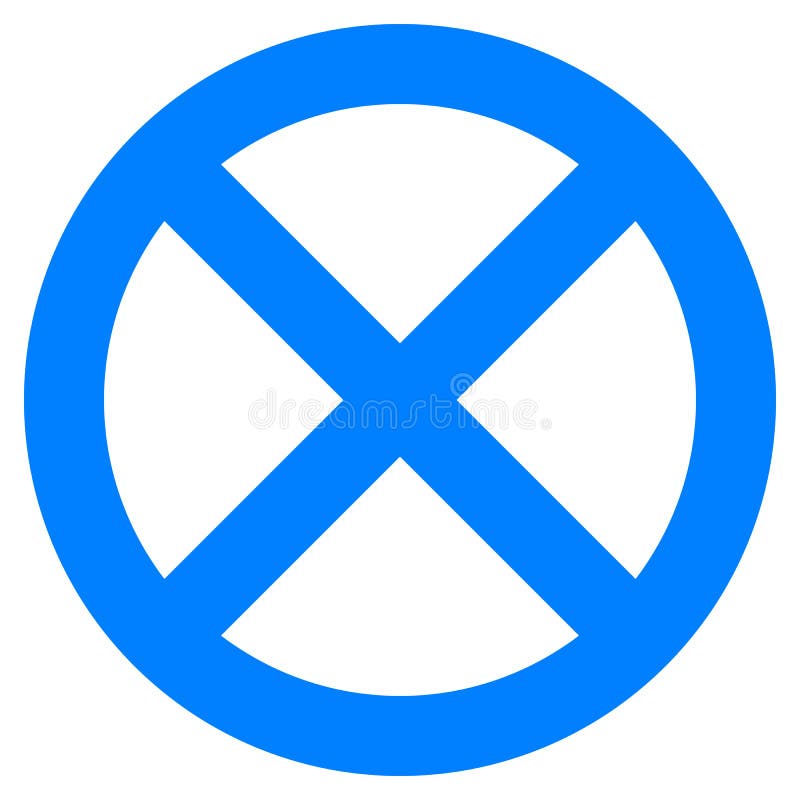 No Sign - Red Thick Gradient, Isolated - Vector Stock Vector ...