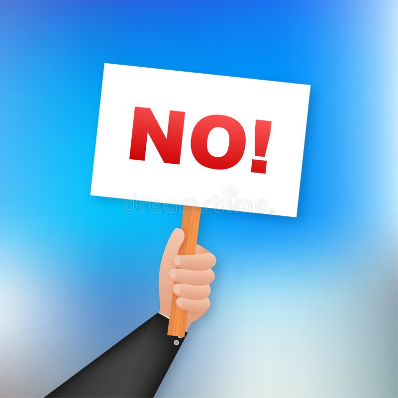 Cartoon Poster With Hand Holding Placard For Banner Design Banner