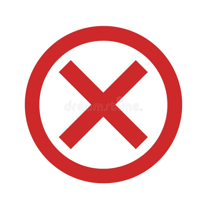 No sign icon simple stock illustration. Illustration of communication ...