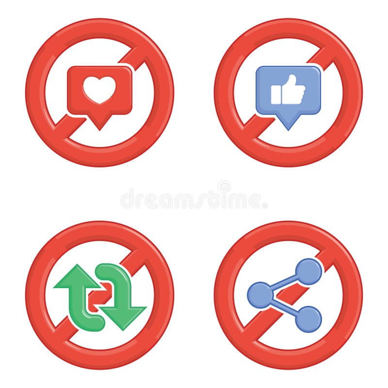 No Sign Like Love Share Repost Stock Vector - Illustration of thumb ...