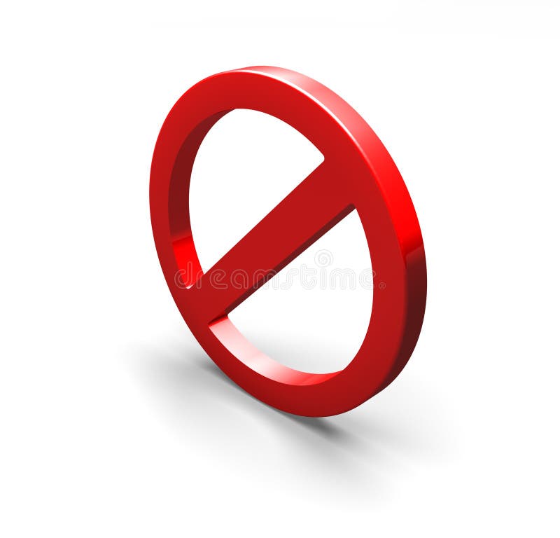 No sign logo stock illustration. Illustration of render - 28510691