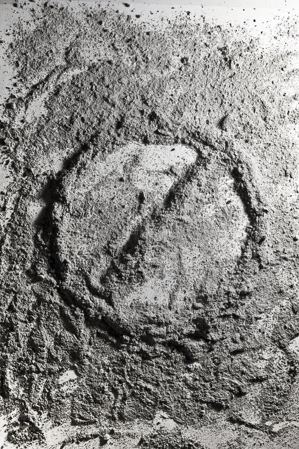 No sign made of ash stock image. Image of communication - 41459729