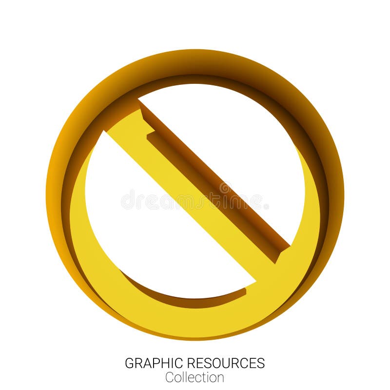 No Sign or Stop Icon. Concept of Restriction or Prohibition Sign Stock ...
