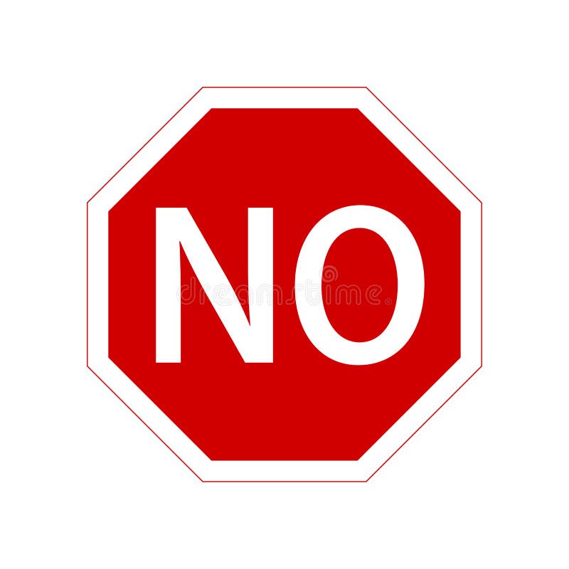 No sign vector stock vector. Illustration of isolated - 101329706
