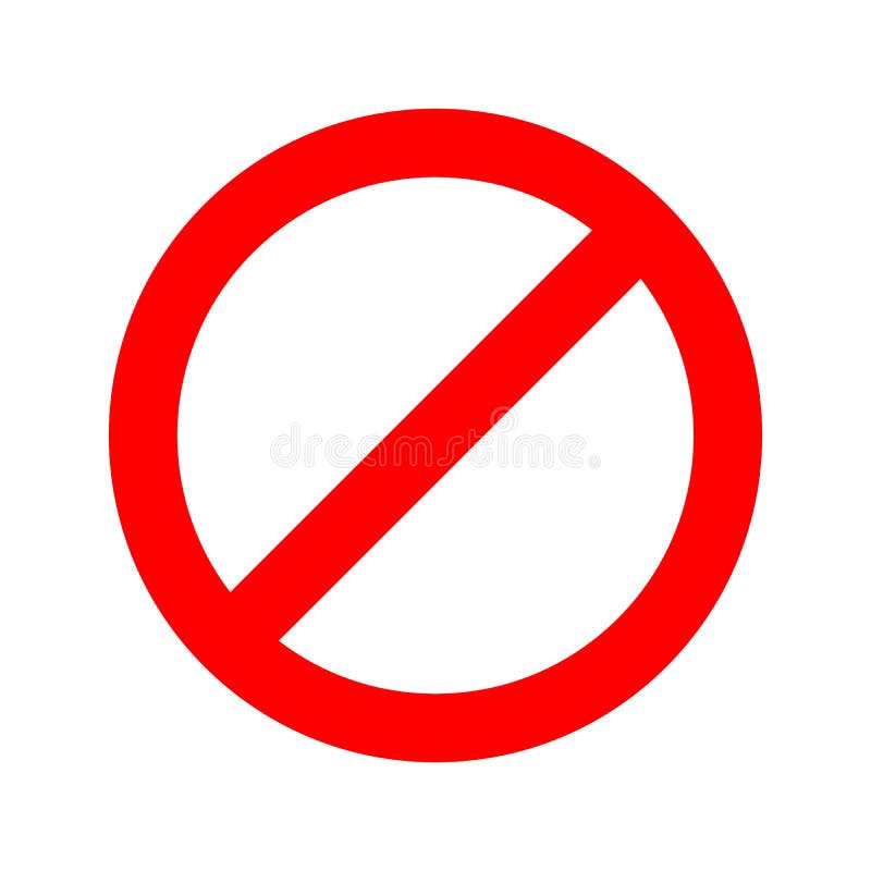 No sign - vector stock illustration. Illustration of icon - 163717080
