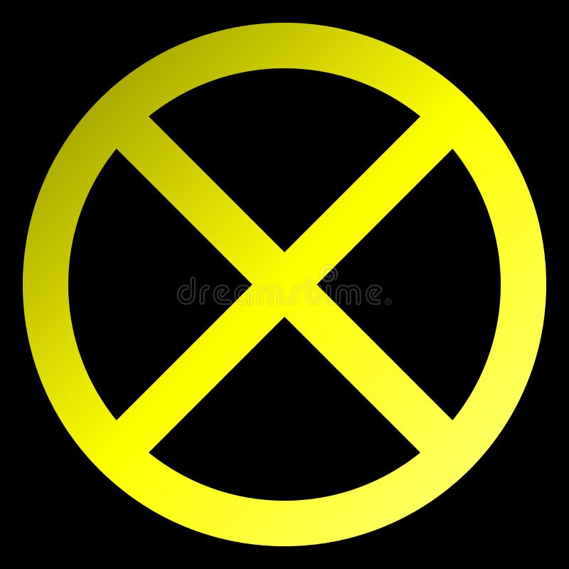 No Sign - Yellow Thin Gradient, Isolated - Vector Stock Vector ...