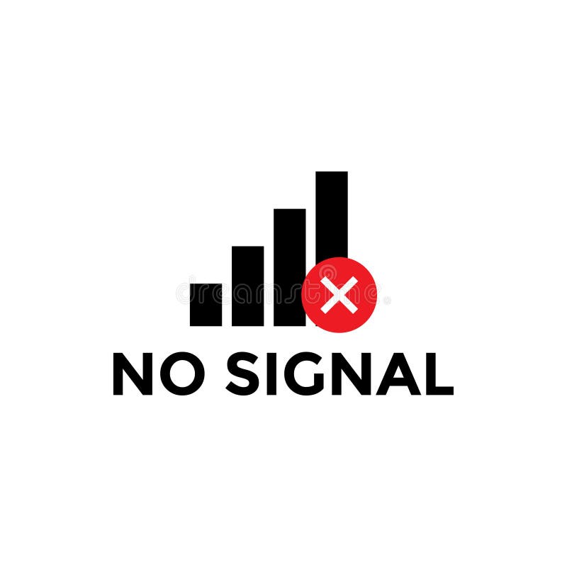 No Signal Icon Design Template Vector Isolated Stock Illustration ...