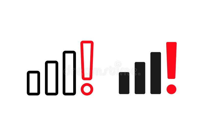 No Signal Internet. Illustration Vector Stock Vector - Illustration of ...