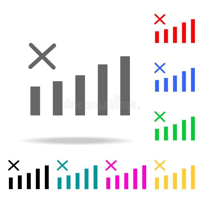 No Signal Mobile Web Icon. Elements in Multi Colored Icons for Mobile ...