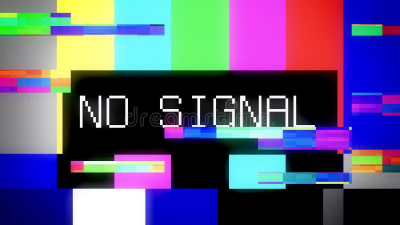 No signal pattern VCR stock illustration. Illustration of retro - 185412674