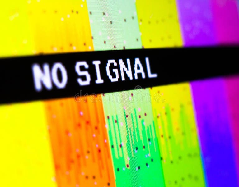 No signal on the screen stock photo. Image of broadcast - 225788258