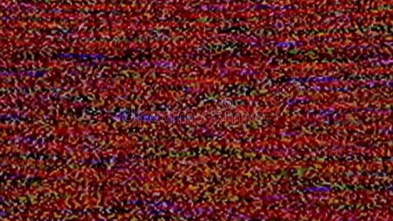 No Signal on TV, Television Static Noise Stock Video - Video of crystal ...