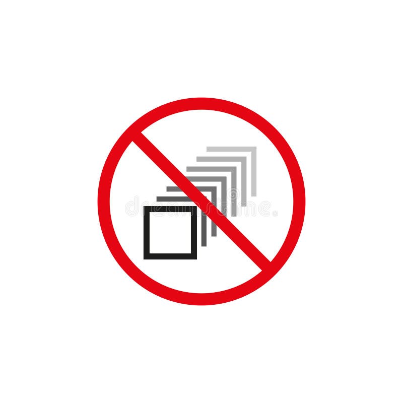 No Signal Vector Icon. Red Prohibited Sign. Communication Restriction ...