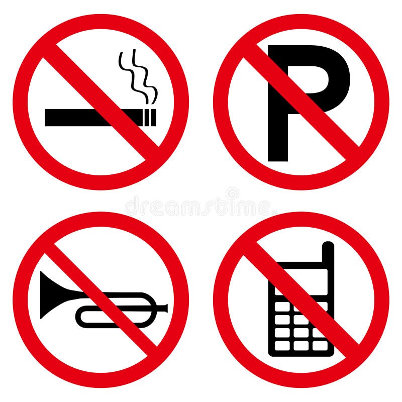 No Signs stock vector. Illustration of components, background - 18973233