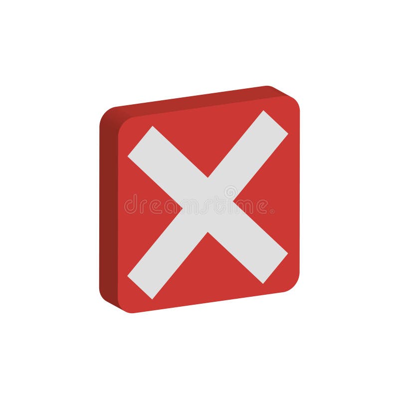 No Simple Button Alert Button Stock Vector - Illustration of hand, good ...