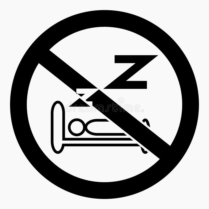 No sleep stock illustration. Illustration of white, relax - 259668174