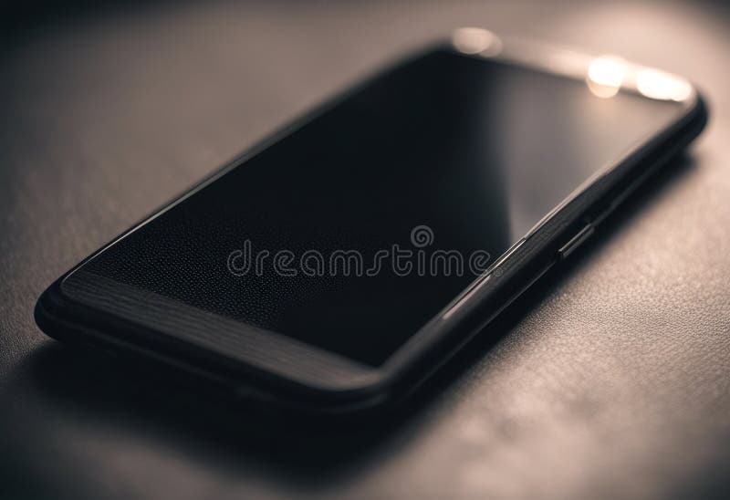 No Smartphone Classic Black Olated Branded Copy Space Technology Three ...