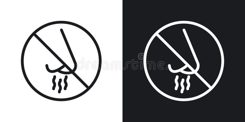 No smell sign stock vector. Illustration of vector, winter - 341313490
