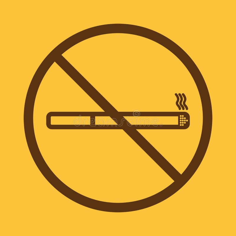 No Smoke Icon. Stop Smoking Symbol. Vector Stock Illustration ...