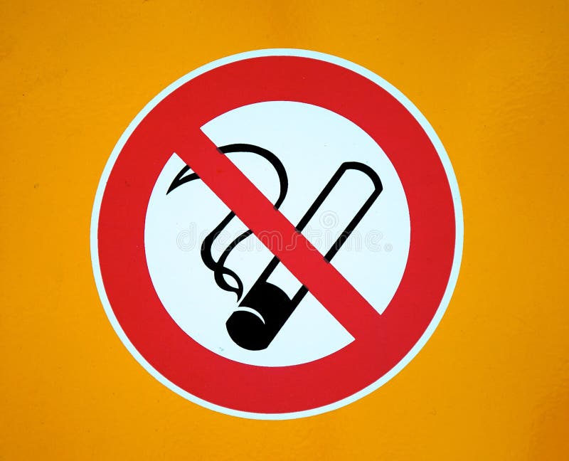 No smoking stock photo. Image of yellow, white, station - 14834686