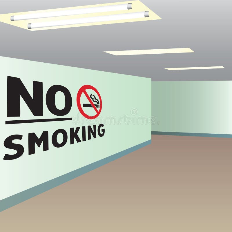 No smoking stock vector. Illustration of floor, drawing - 28434189