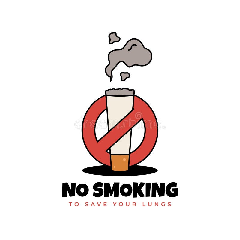 No Smoking Day Groovy Style Design Stock Vector - Illustration of ...