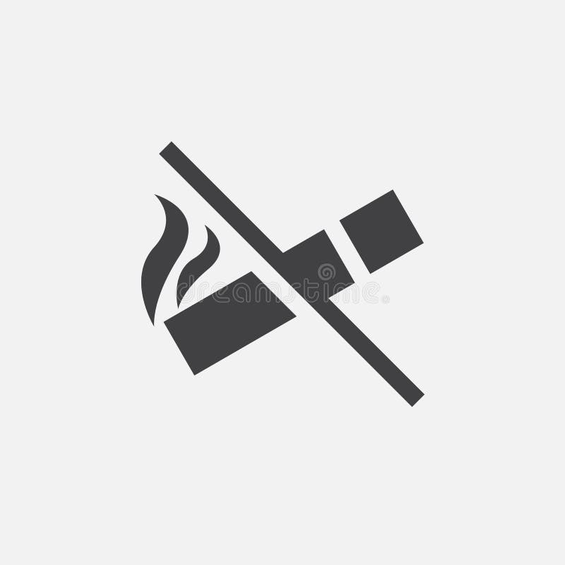 No Smoking Icon, Vector Logo Illustration, Pictogram Isolated on White ...