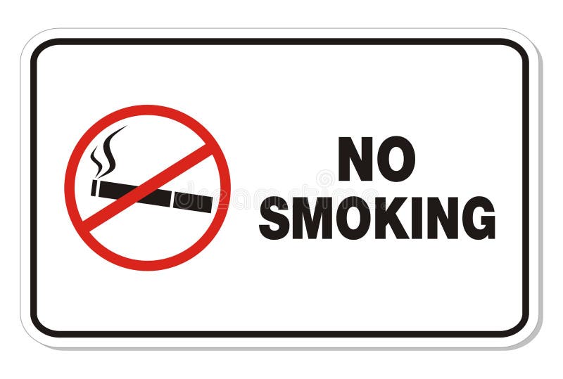 No Smoking - Rectangle Sign Stock Vector - Illustration of danger, kill ...