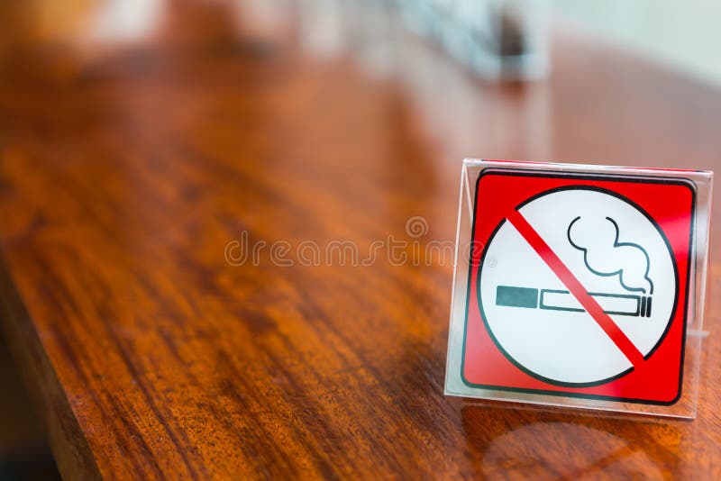 No Smoking Sign Displayed Table Stock Photos - Free & Royalty-Free ...