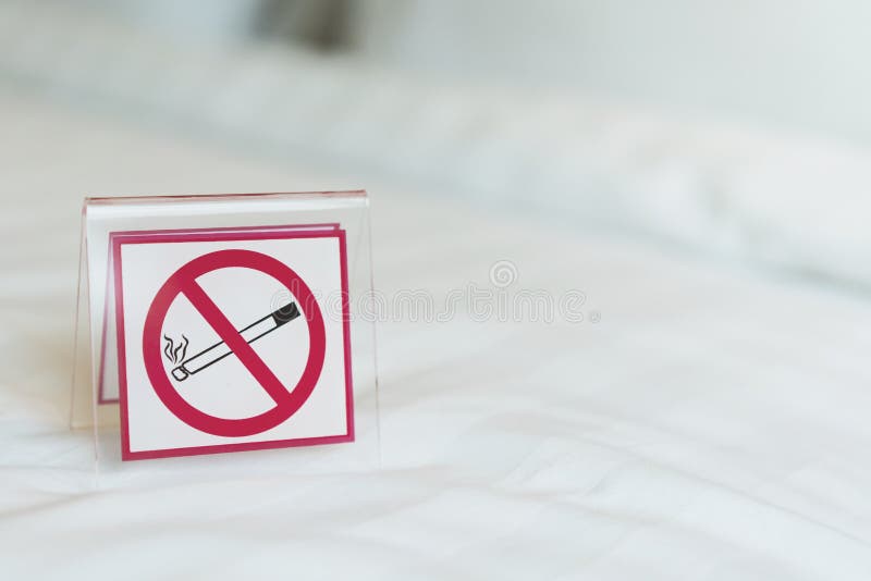 No Smoking Sign Inside the Room Stock Image - Image of nicotine, icon ...