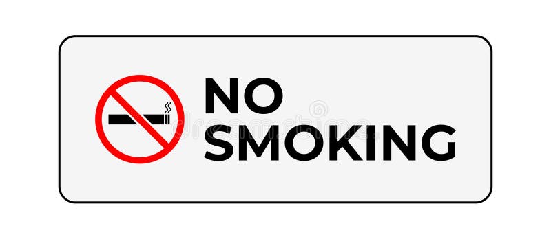 No Smoking Sign Isolated. Do Not Smoke Vector Illustration Stock Vector ...
