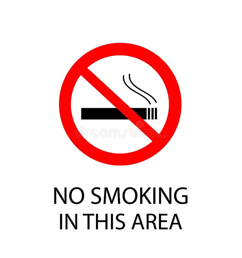 No Smoking Sign stock vector. Illustration of murderer - 85011403