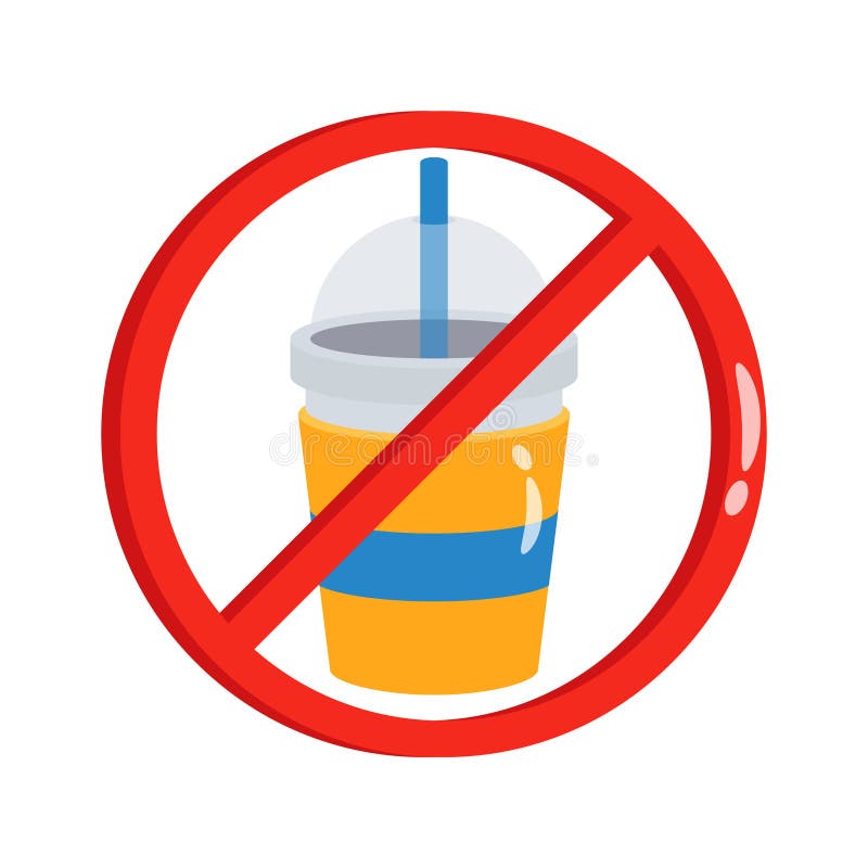 No Soft Drink Sign Indicating Fasting Rules during Ramadan Stock Vector ...