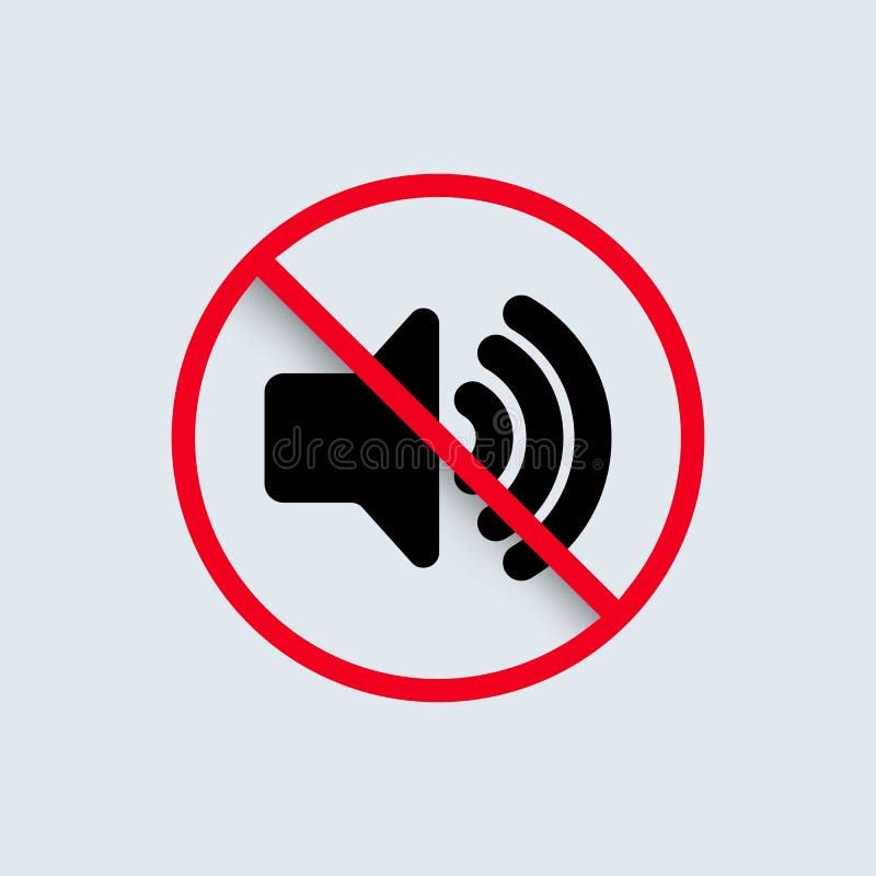 No Sound Vector Sign Stock Illustrations – 2,834 No Sound Vector Sign ...