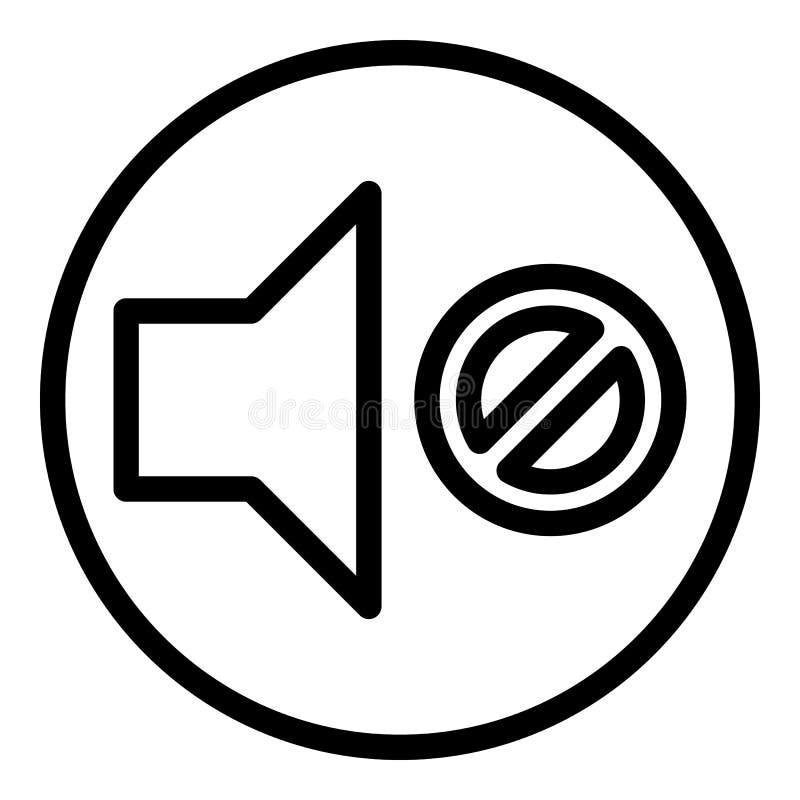 No Sound Icon Outline Stock Illustrations – 2,840 No Sound Icon Outline ...