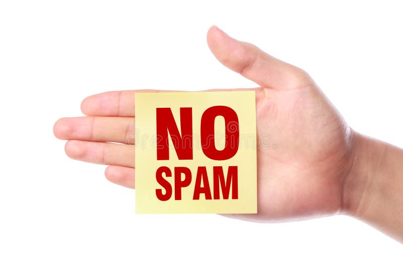 No Spam stock photo. Image of english, prevent, prohibited - 51011558