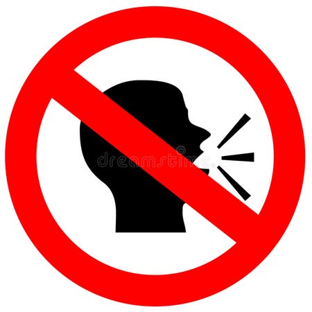 No Talking Sign Stock Illustrations – 1,279 No Talking Sign Stock ...