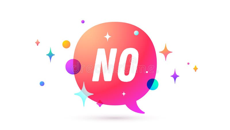 No. Speech bubble stock vector. Illustration of isolated - 191081026