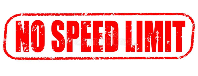 No speed limit red stamp stock illustration. Illustration of stamp ...